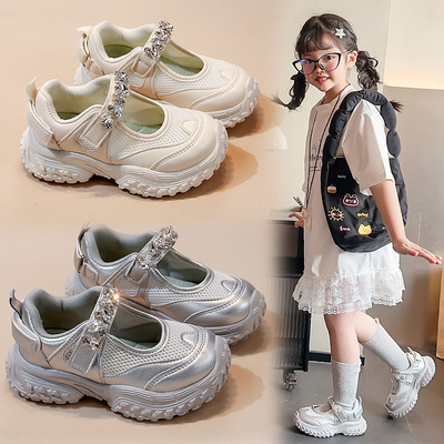 透气防滑女童软底舒适休闲运动鞋