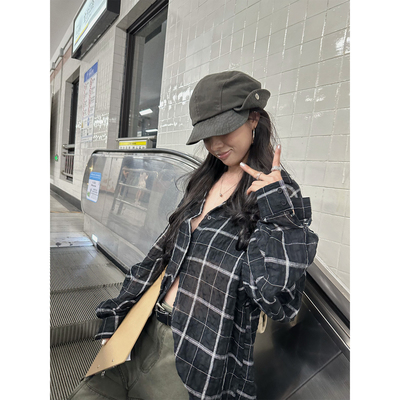 NanaByNana【曼特日记】open*y同款飞行员帽子女百搭翻折短檐帽