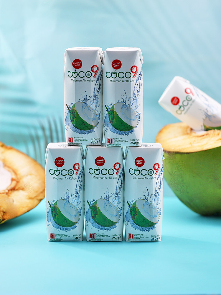 戴尔可可椰子水250ml*9瓶装整箱送人风味印尼进口coco9饮品饮料_虎窝淘