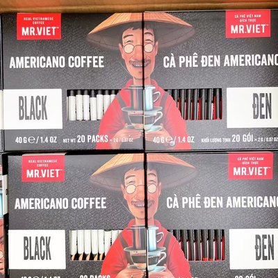 越南咖啡MR VIET越先生速溶黑咖啡芒果榴莲椰子网红老头咖啡正品