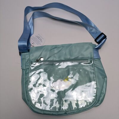 pvc薄荷色斜挎包满20元包邮