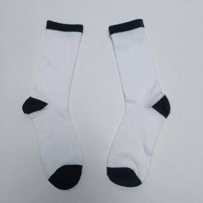 37-41码［不支持退货］黑白薄棉竹纤维软糯女袜满20元包邮