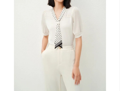 Koradior else where 珂思镂空拼接薄款针织衫气质通勤EZ01637V1