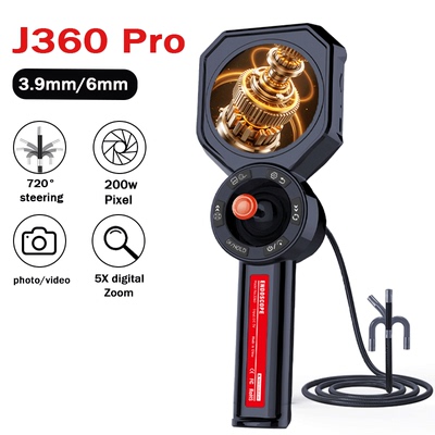 1080P HD Endoscope Camera 360° Steering Inspection Camera
