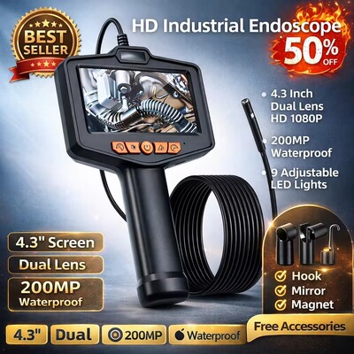 360 Articulating Borescope Industrial Inspection Camera