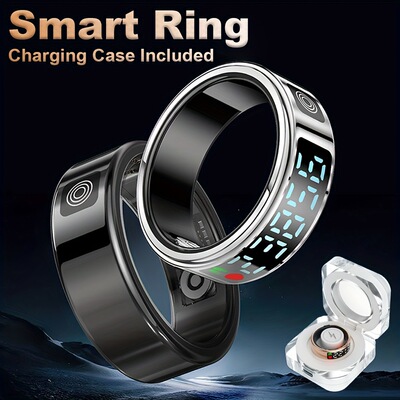 RS08 Smart Ring Heart Rate Blood Oxygen 5ATM Waterproof