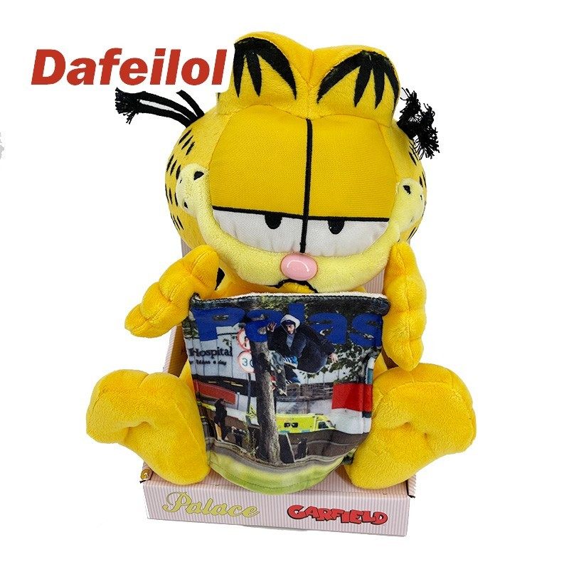 现货 Palace 21FW GARFIELD TOY ORANGE 加菲猫联名玩偶 潮流公仔