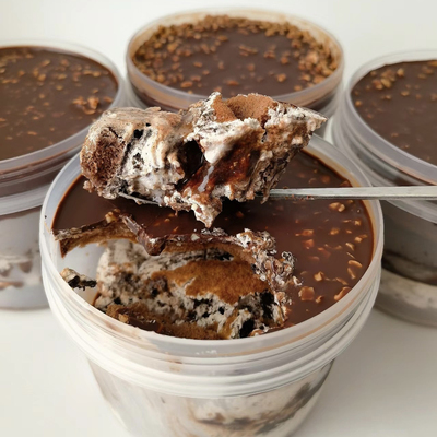 新品赤藓糖醇代糖动物奶油海盐奥利奥梦龙巧克力罐300ml中通快递