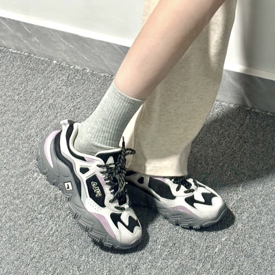 FILA斐乐掠夺者2男女网布耐磨防滑舒适轻便休闲时尚增高老爹鞋