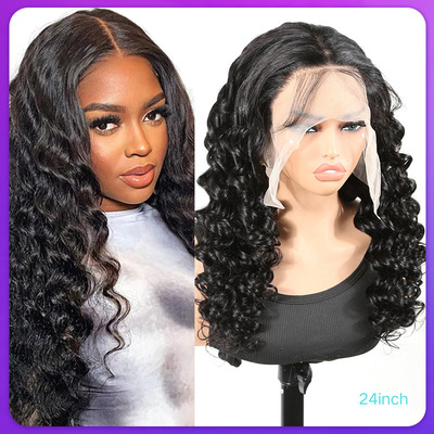 Loose Deep Wave 13x4 Lace Front Wigs Human Hair Pre Plucked