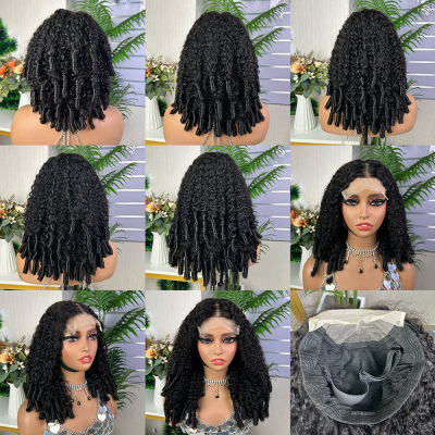 欧美黑人假发5X5QQ Pissy Curly Afro African Wigs Human Hair
