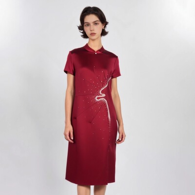 六礼旗袍礼服中式国风婚纱刺绣