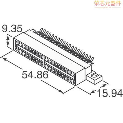 10034908-001LF原装「CONN EDGE DUAL FMALE 38POS 0.