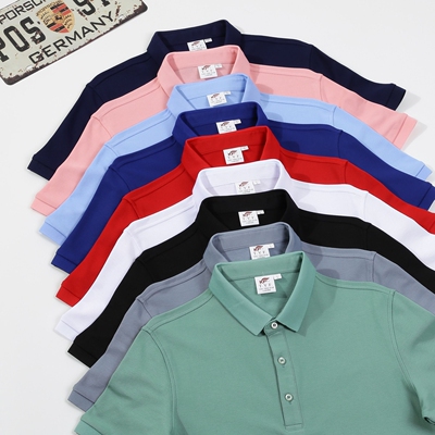 1686原纱棉吸湿排汗防日晒纯色翻领P37