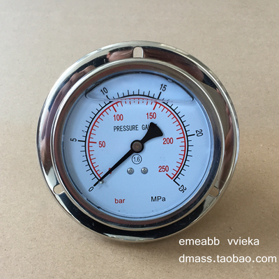 轴向接口螺纹耐震压力表