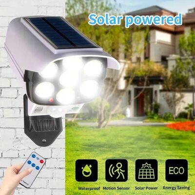 Outdoor Motion Sensor Solar Lights 77 LED FloodLight Waterpr