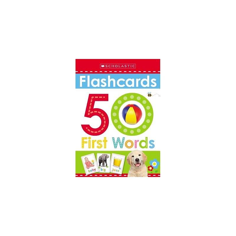 现货英文原版书 Flashcards: 50 First Words(Scholastic Early Learners)_虎窝淘