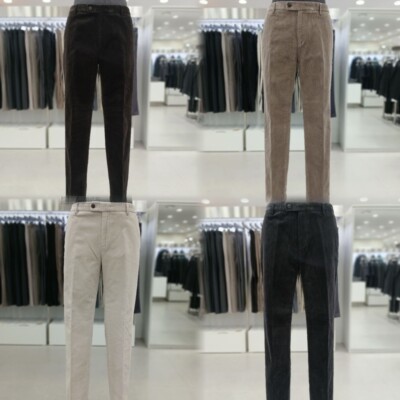 ZIOZIA ANDZ韩国代购2025年冬季灯芯绒纯色棉质弹力休闲裤长裤4色