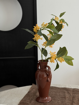 ARISUSPACE九月桂雨 桂花仿真花假花新中式北欧家居摆件ins质感