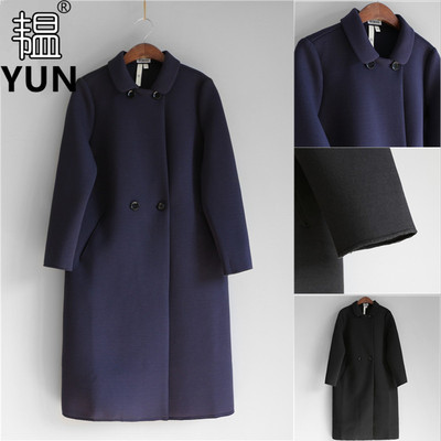 韫A字版长款韩版宽松双排扣