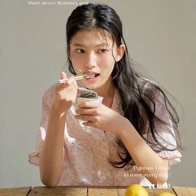 ULLALA韩国纯棉碎花休闲家居服女