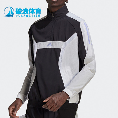 阿迪达斯春季健身男运动茄克外套