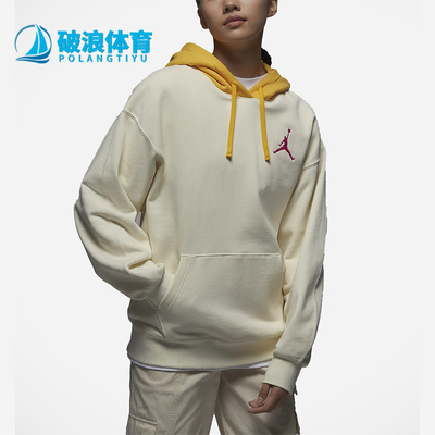 耐克女保暖连帽加绒套头运动卫衣