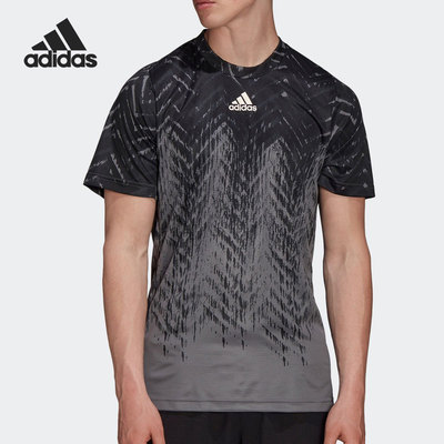 阿迪达斯夏季男子网球运动短袖恤