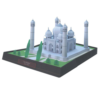 手工制作印度建筑泰姬陵纸质模型