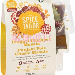 包邮加拿大Spice Punjab Chickpea鹰嘴豆马萨拉咖哩酱汁375ml*2包