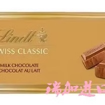 包邮加拿大Lindt瑞士莲经典金牛奶巧克力300克/板238元2板多口味