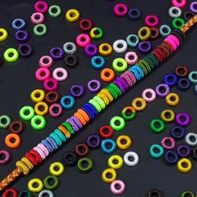 无痕线圈手工编织菠萝环扣结线