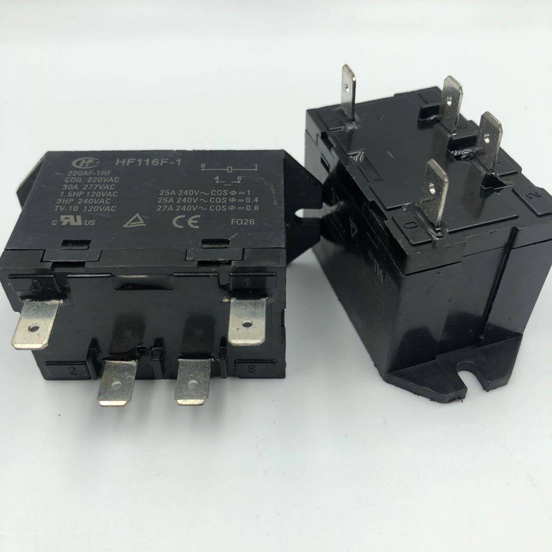 宏发继电器HF116F-1-220AF-1HF-220VAC四脚30A/277VAC_虎窝淘
