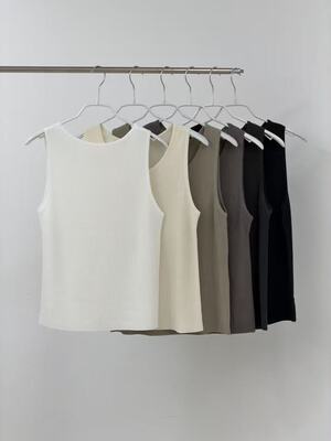 韩国东大门2026夏季新款at note韩系时尚潮流百搭圆领无袖背心