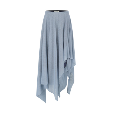 SWAYING KNIT 亚麻真丝双层半裙 SW26SS3B06C1S