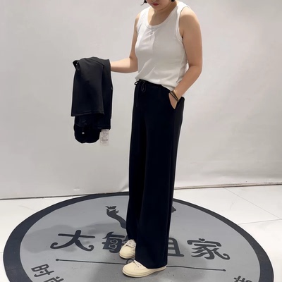 6331B女权贵族初秋新款欧货女裤加大码女装胖妹妹百搭显瘦休闲裤