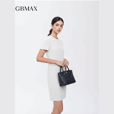 GBMAX轻熟优雅通勤短袖连衣裙女