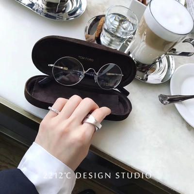 纯银镶钻锆石指环婚戒