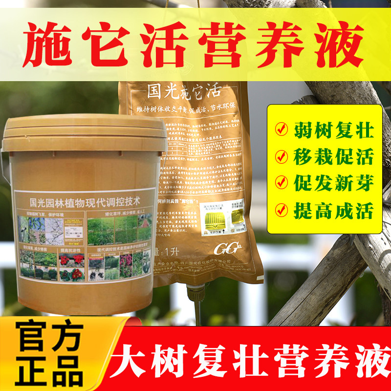 国光施它活大树营养液吊针液果树苗木古树移栽复壮激活液催芽液