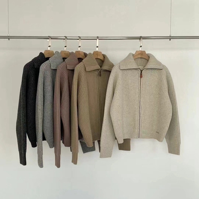 韩国代购圆领休闲宽松百搭针织衫