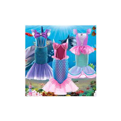 六一儿童节美人鱼公主裙演出服装