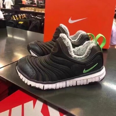 Nike耐克儿童加绒运动毛毛虫一脚蹬休闲鞋 DO5888-FB7176/FB7175