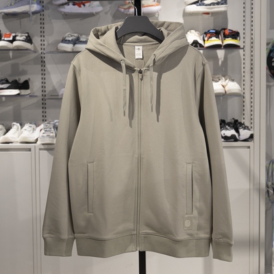 李宁男子连帽宽松开衫卫衣