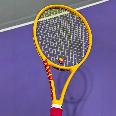 代购Wilson pro staff 97L V14威尔胜网球拍定制拍DIY麦当劳黄色
