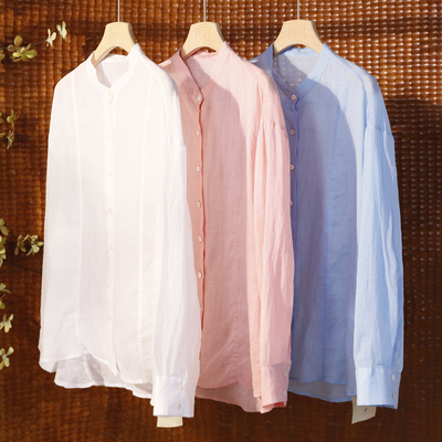 无品牌宽松型长袖苎麻