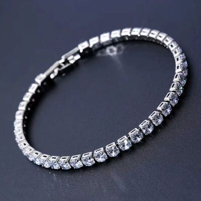 4mm  Tennis Bracelet Iced Out Chain Bracelets For Women Men