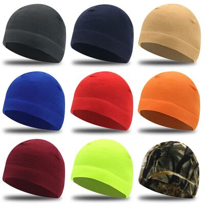 Men Polar Fleece Caps Winter Warm Outdoor Sports Skiing