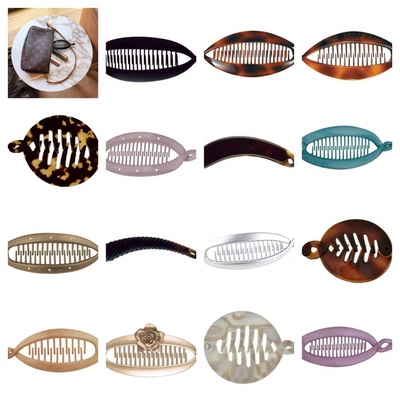 章小蕙法国醋酸玳瑁色香蕉夹