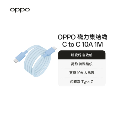 OPPO 磁力集结线 双 Type-C 10A 1M