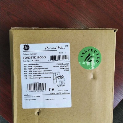 议价全新原装GE塑壳断路器FD160 FDN36TD160GD